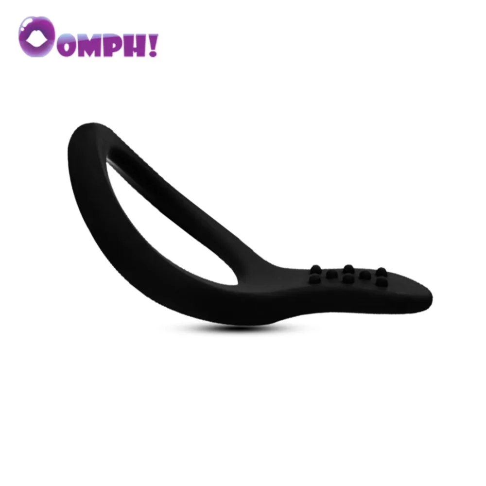 Oomph Single Cock Ring Sex Time Delay Silicone Penis Ring Perineum