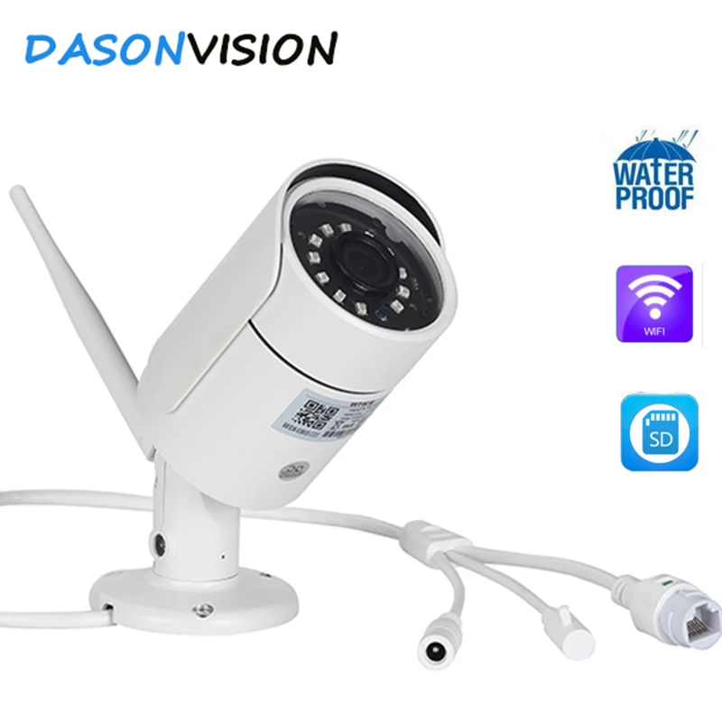 WiFi IP Camera Bullet Outdoor Onvif Wireless Network Kamara Full HD ...