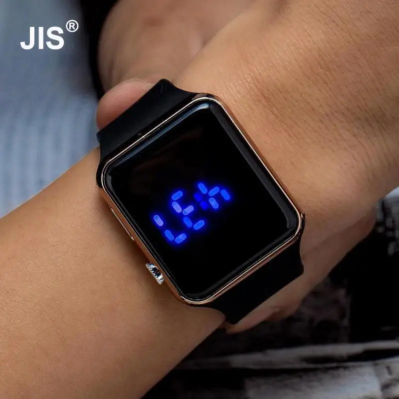 Hot Sale Digital LED Soft Rubber Silicone Wrist Watch Wristwatches for ...