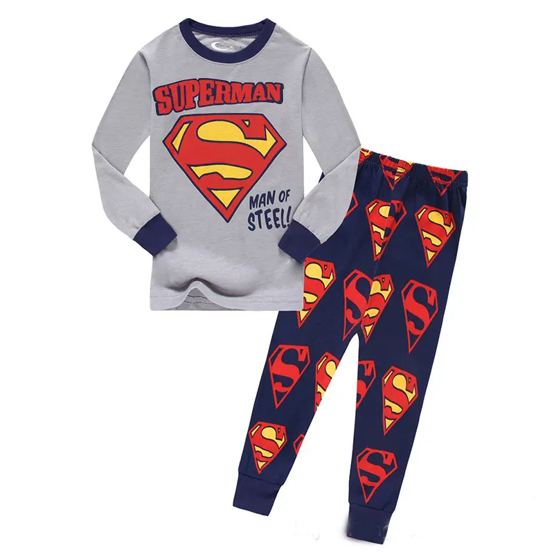 1 8Years Superman Kids pajamas Children jumpsuits bodysuit kids ...