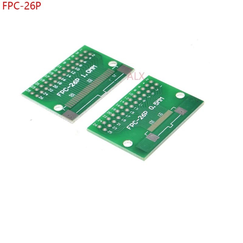 10PCS-FPC-26PIN-CABLE-PITCH-0-5MM-1MM-TO-DIP-PITCH-2-54MM-adapter-PCB ...