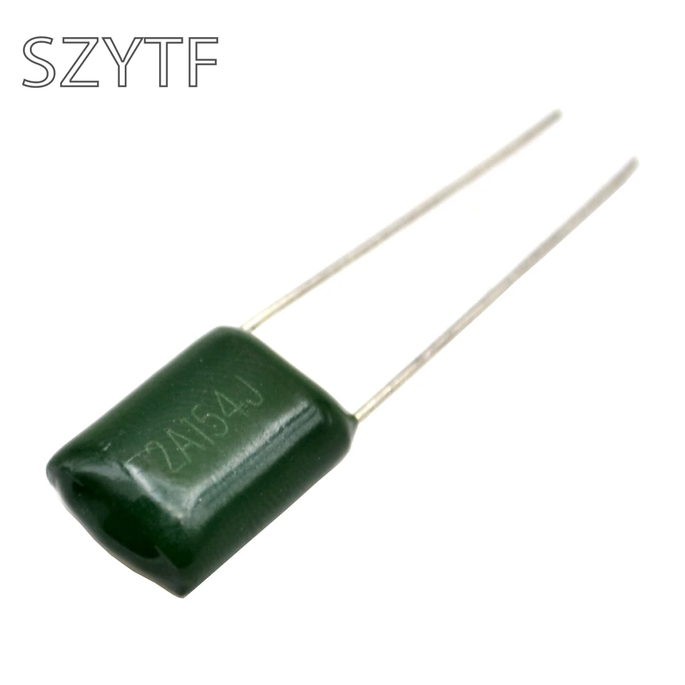 Espaciado 2A154J 100V 0,15 UF 150NF condensadores de poliéster (100 ...