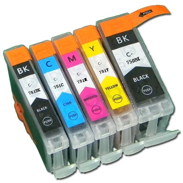 PGI 750 CLI 751 Ink cartridge for canon PIXMA ip7270 MG5470 MX727 MX927 ...