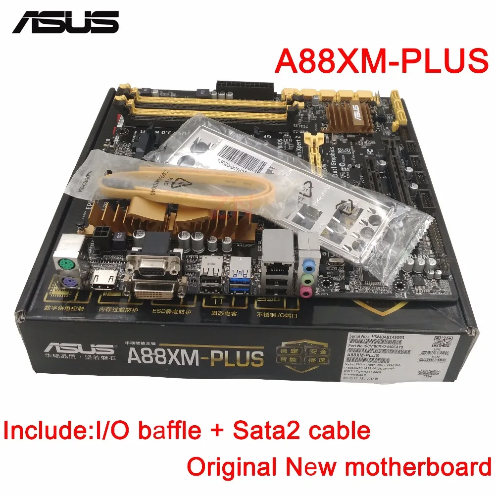 Original nuevo Desktop motherboard para Asus A88XM-PLUS placa madre socket FM2/FM2 + 4 * DDR3 ...