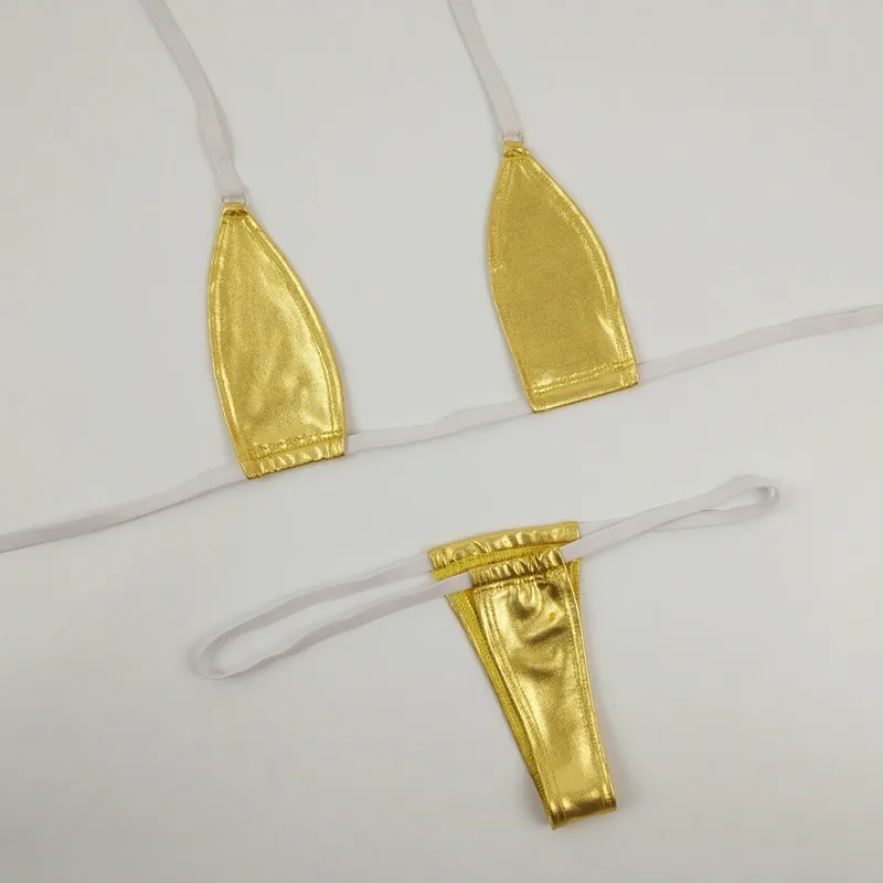 Extreme Hot Teardrop Mini Micro Bikini Swimwear Set Sexy Women Gilding