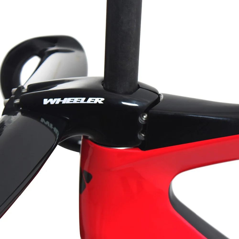 Red black paint 52cm direct mounted carbon frame road Full Monocoque ...