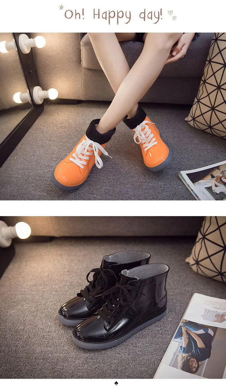 Wenjie brother/женские прозрачные дождевые ботинки из пвх; резиновые ...