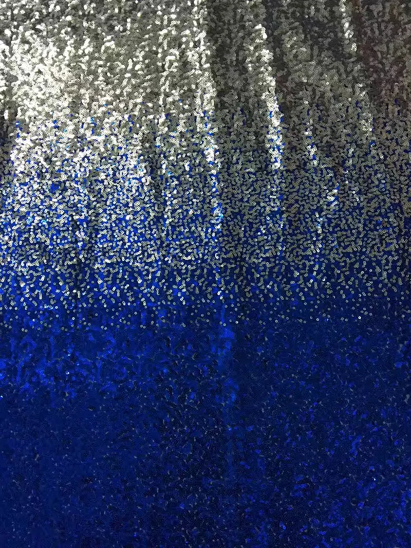 Blue And Silver Fabric