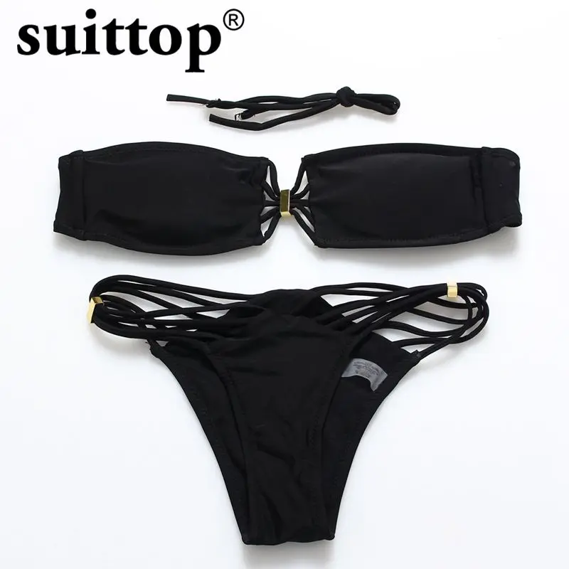 suittop New Bikini 2017 Summer Swimming Suit For Women Halter Sexy ...