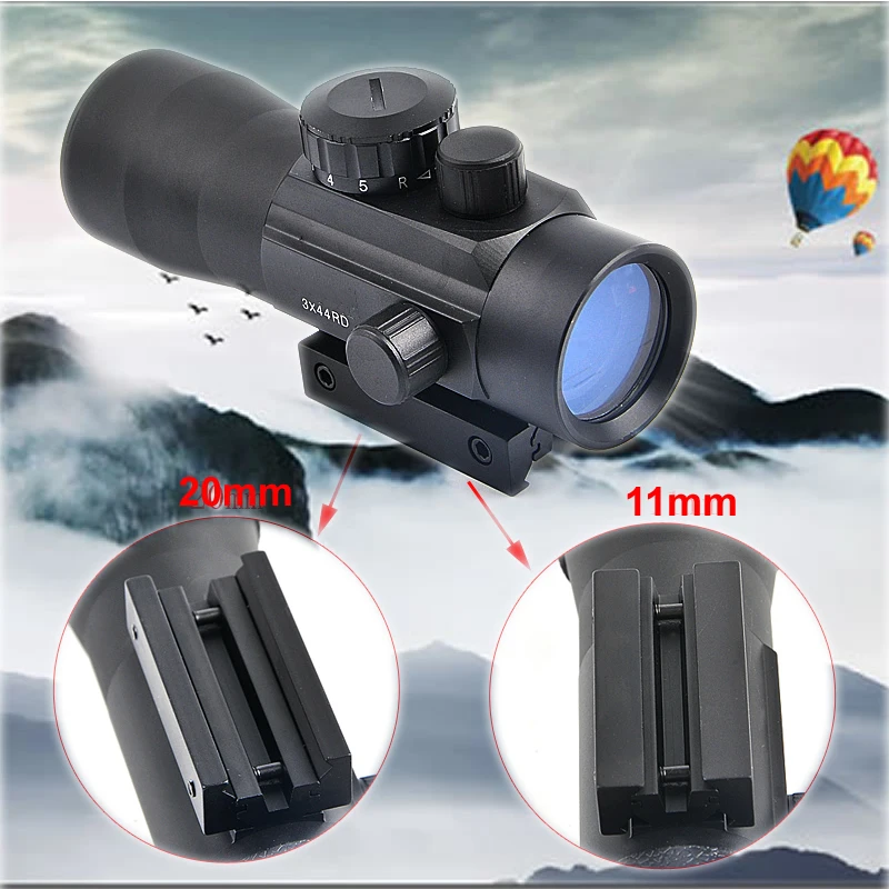 B Brand 2x40 3x44 Short Rifle Scope for Shooting Red Dot Sight for ...