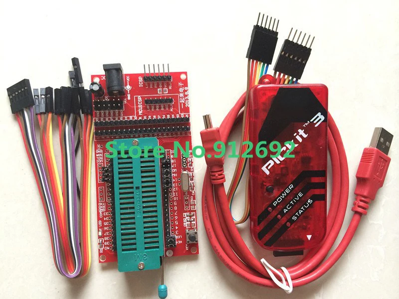 Buy Pickit3 Programming Emulator Pic Microcontroller Minimum System Board 4064