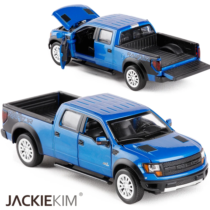 High Simulation Classic Car 1:34 Ford F150 Raptor Pickup Truck Alloy ...