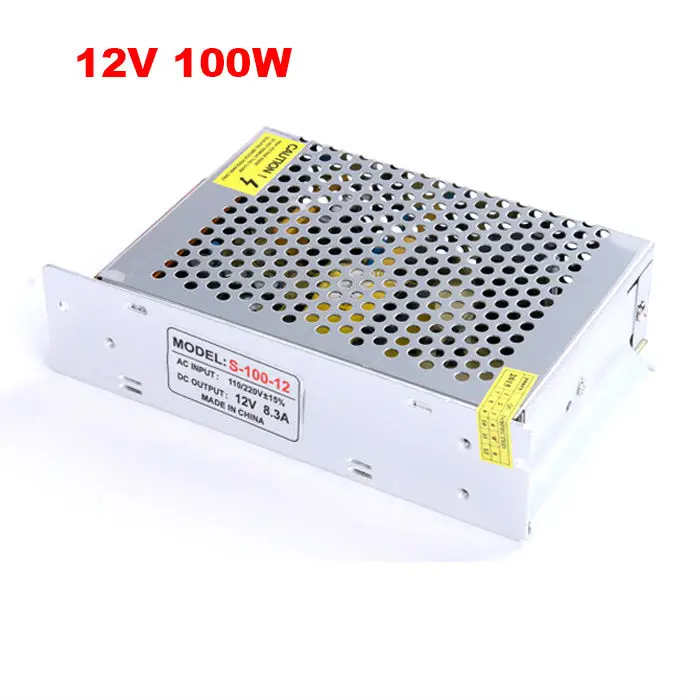 12v 100w led power supply dc12v led driver 100w,Aluminum AC 110V 220V ...