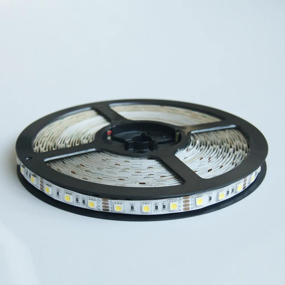LED tira 5050 dc12v 60 LEDs/M 5 m/lote flexible Cintas luz LED estándar ...