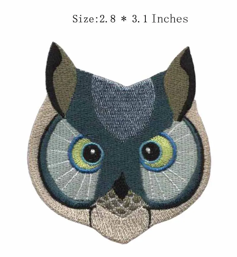 The Lovely Animal Head 2.8"wide Embroidery Patch For Small Logo ...