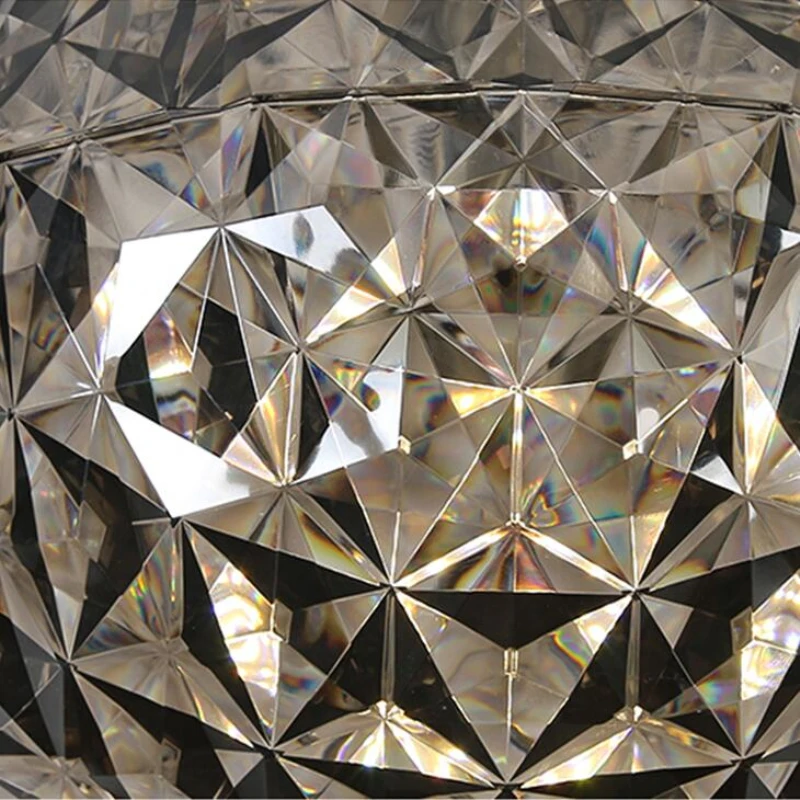 Modern Crystal Ball Parlor Led Pendant Light Living Room Bedroom ...