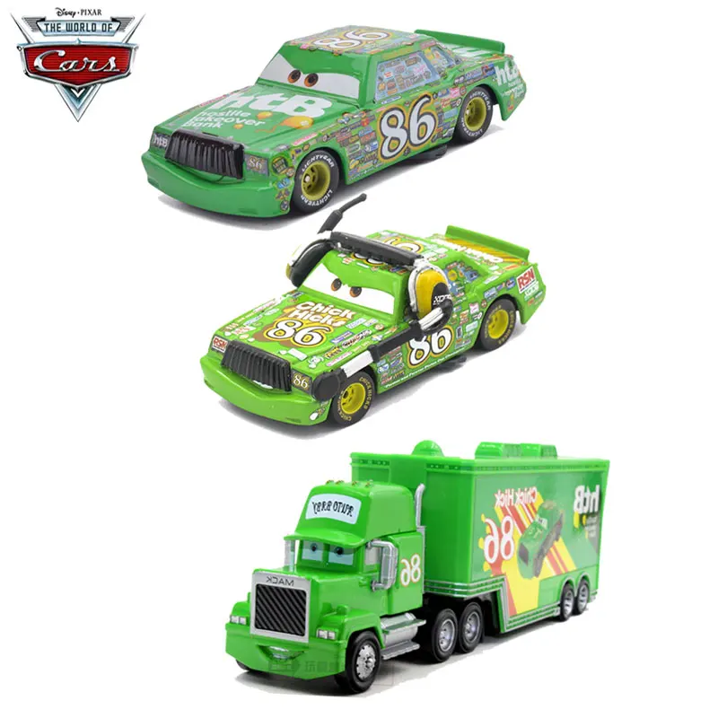 Disney Pixar Cars 2 3 HTB Hostile Takeover Bank Chick Hick No. 86 Alloy ...