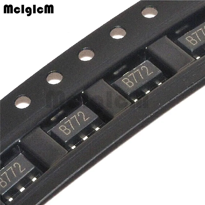 Mcigicm 20 Pcs B772 Transistor (PNP) SOT 89 2SB772|b772 transistor ...