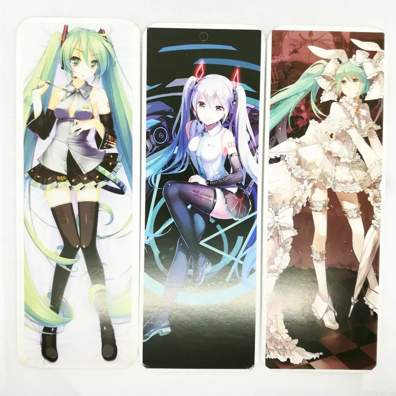 36 Pcs/Set Anime Hatsune Miku Paper Bookmark Stationery Bookmarks Book ...
