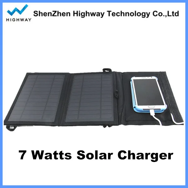 Low Price Plegable Solar Charger PowerGreen 7W 10.5W Mono Crystalline ...