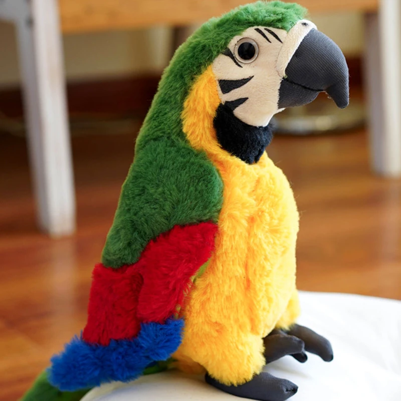 lifelike macaw toy Plush Stuffed Animal Soft.kawaii lifelike parrot for ...