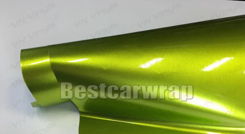Metallic Gloss Electric Lime Vinyl Wrap Like Arlon Metallic Lemo Car ...