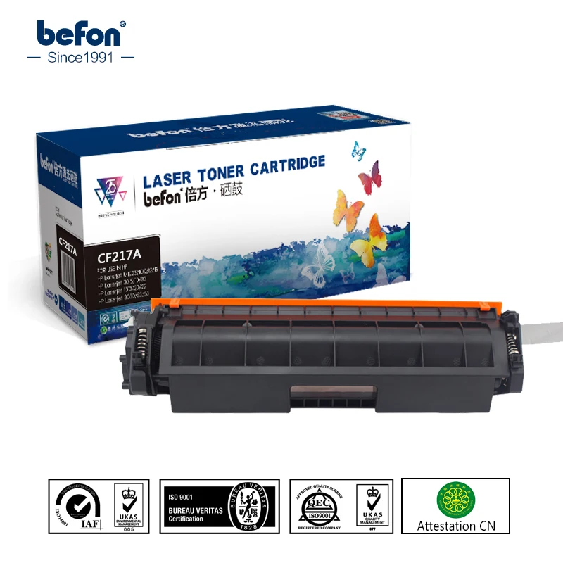 befon CF217A CF217 217 217A 17A Toner Cartridge Compatible for HP ...