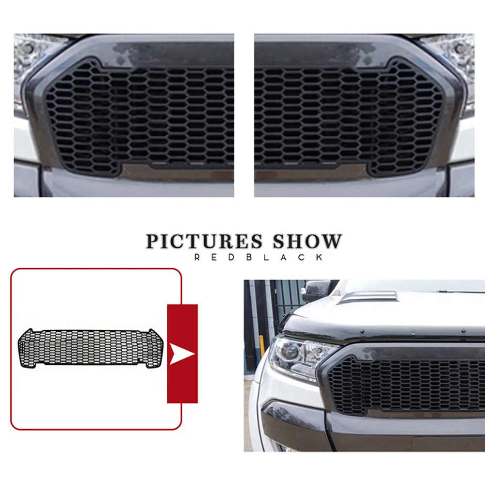 Boomboost For Ford Ranger T7 2016-2017 Led Grills Abs Front Grill ...