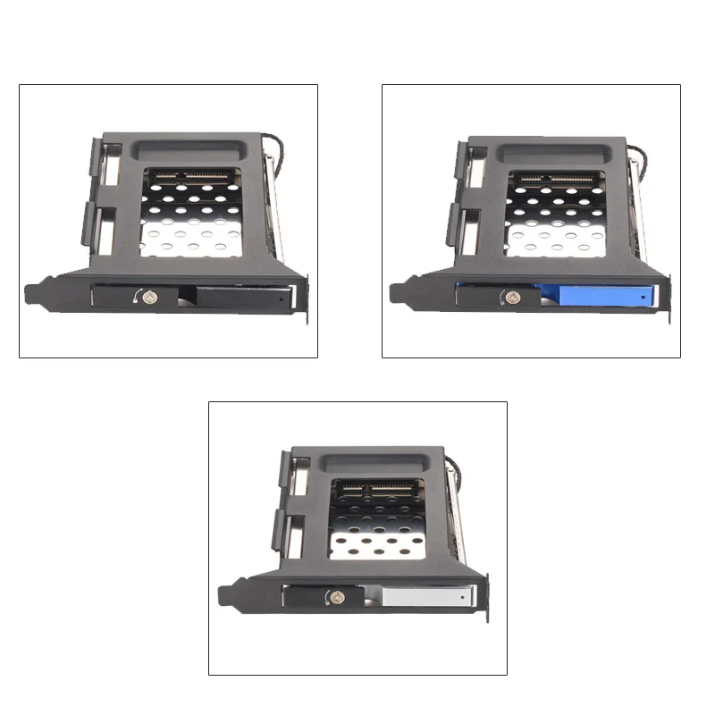 Alumínio 2.5in sata bandeja menos suporte ssd hdd rack móvel para slot ...