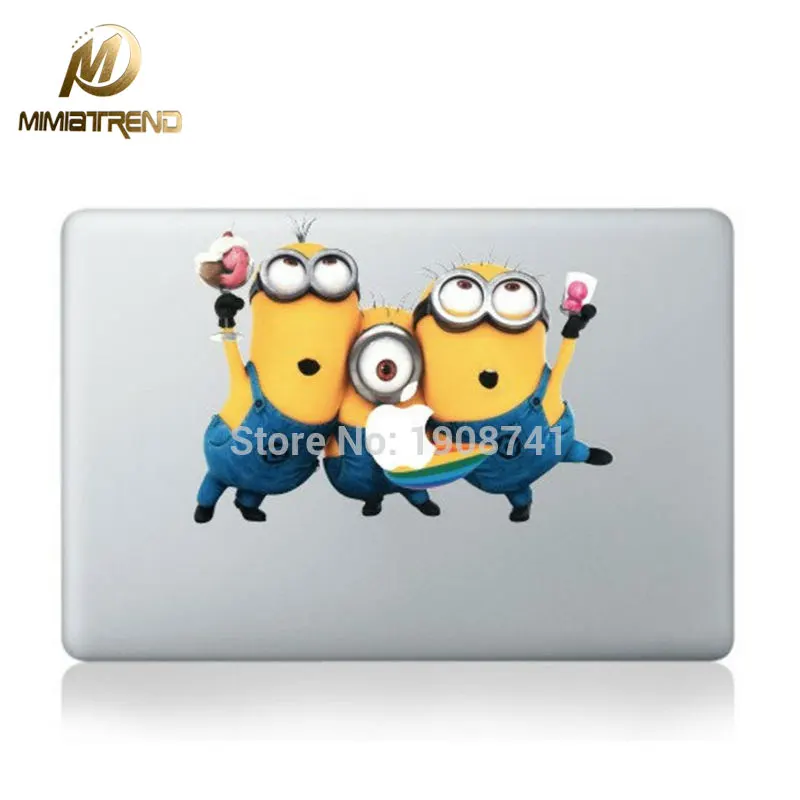 Cool cartoon Minions Vinyl Decal Laptop Skin Case for Apple Macbook Pro ...