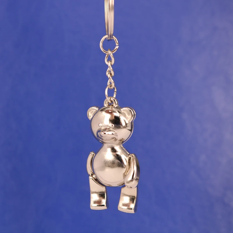 Silver Colour Teddy Bear With Moving Arms And Legs Metal Key | atelier ...
