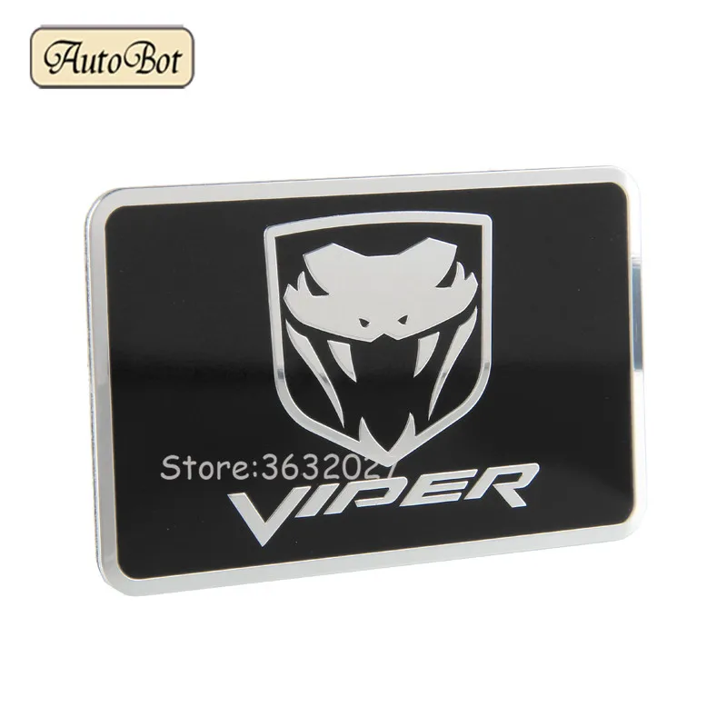 Aluminum Alloy Car Stickers Viper Decals Emblem Decorations Badge For
