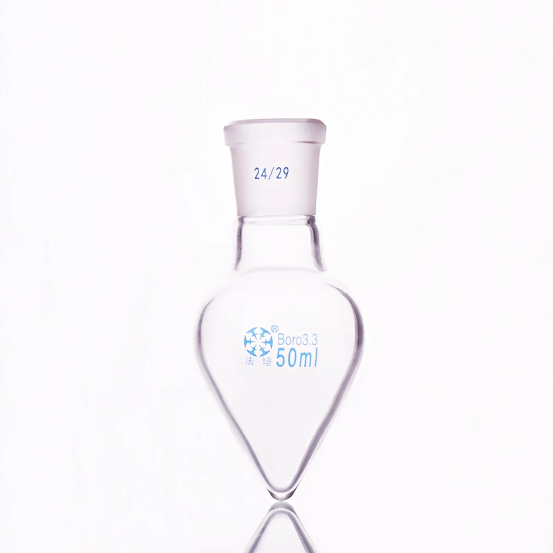 Pear-shaped-flask-Capacity-50ml-Joint-24-29-Heart-shaped-flasks-Coarse ...