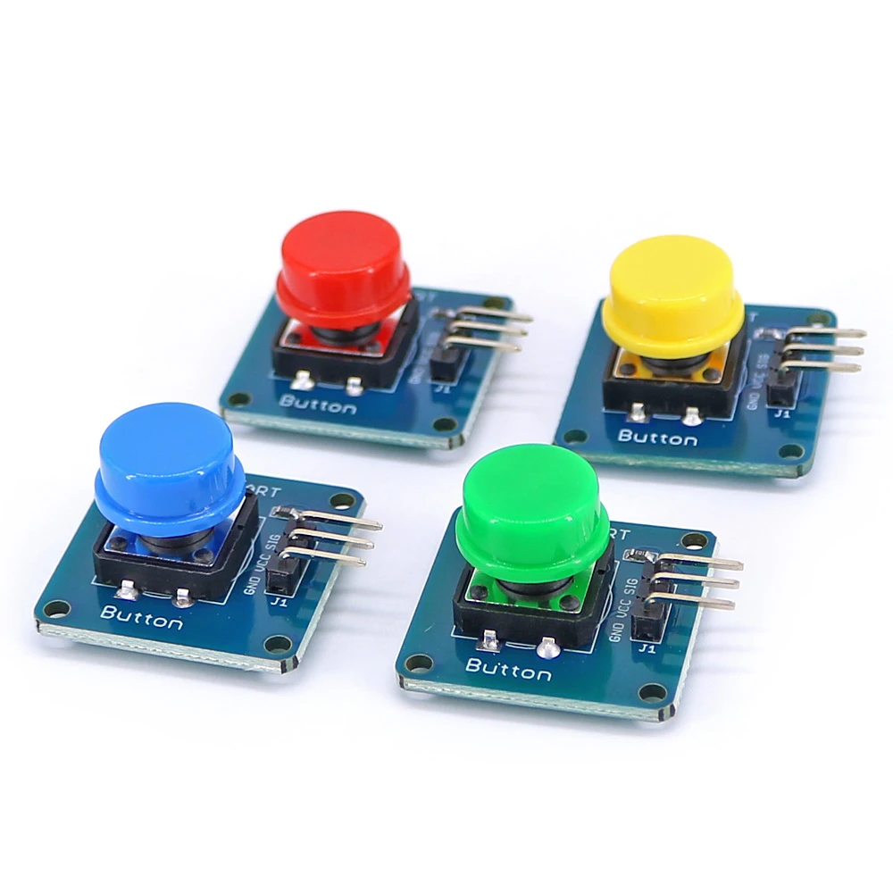 Open-smart 4pcs Big Key Button Module Kit 4 Color Active High Level ...