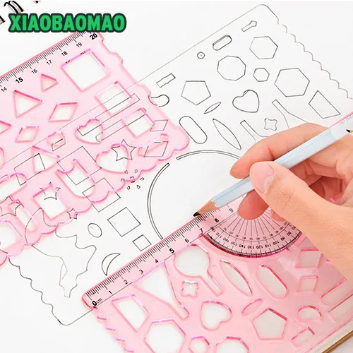 2pcs/lot Engineering drawing ruler Item Design Curve Template ruler ...