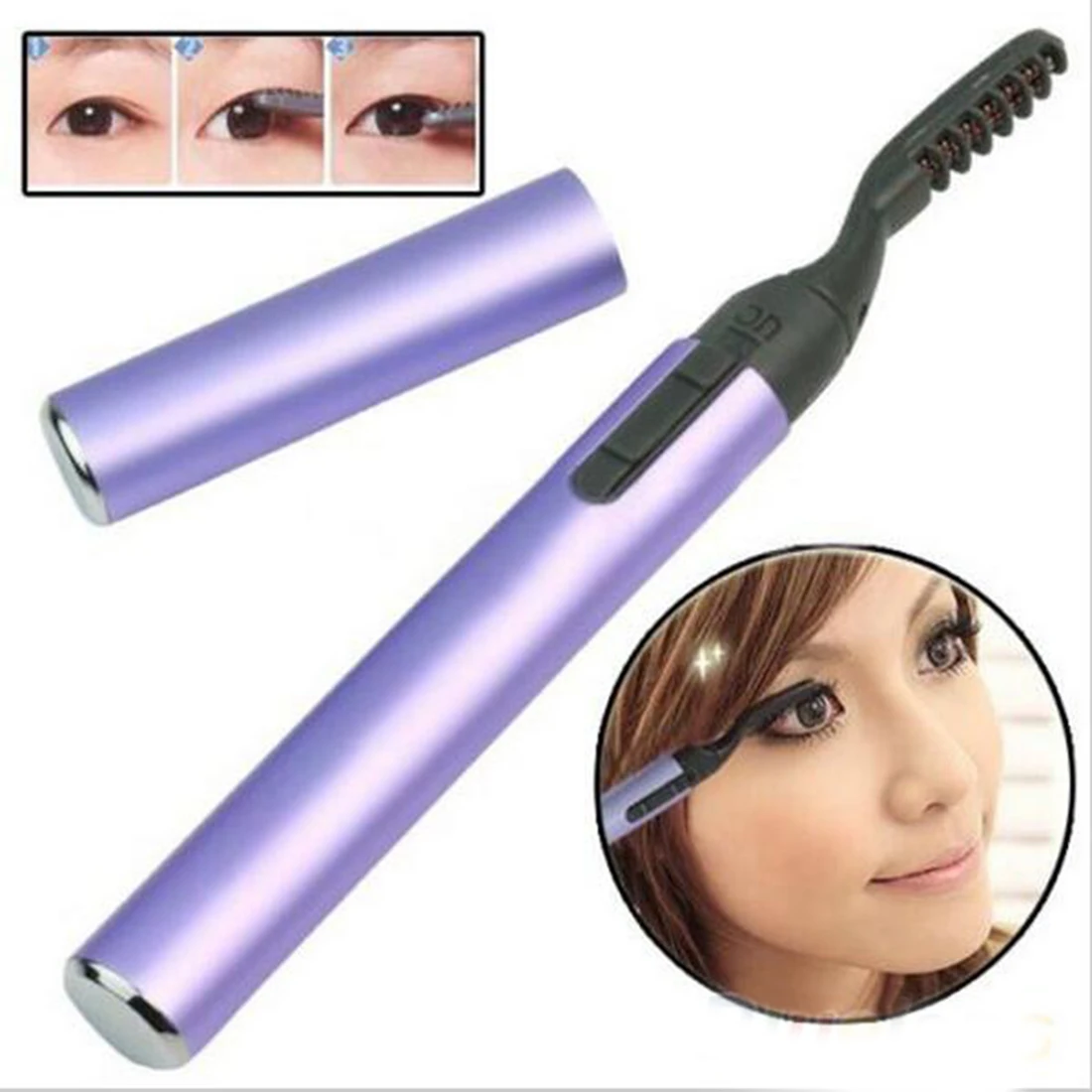 Portable Pen Type Electric Perm Heating Eyelash Curler Lasting Eyelash