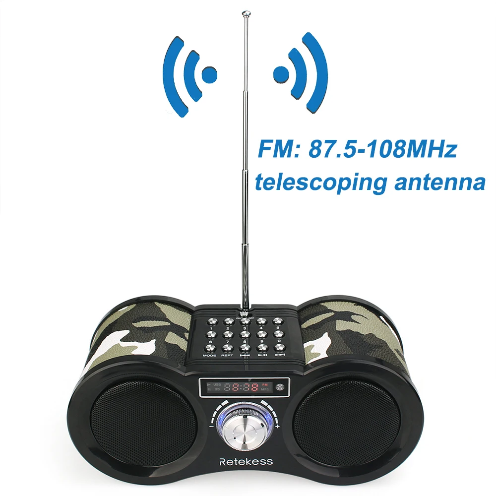 Купить retekess v113 в ФМ радио стерео цифровой радиоприемник динамик с ...
