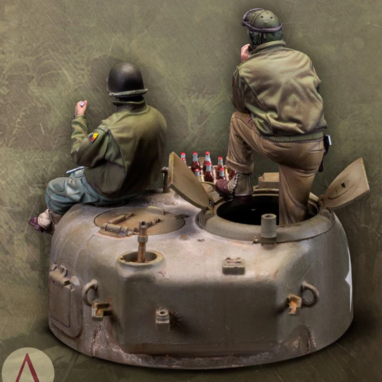 Crazy King1/35 Resin Soldier Model WWII Tank Soldier Complete Set GK ...