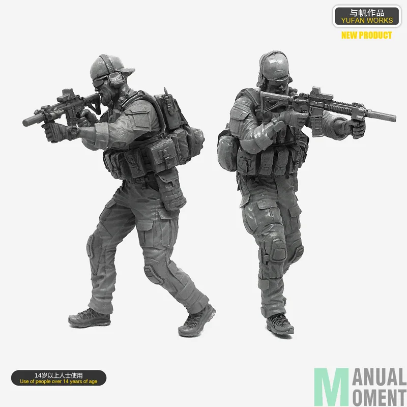 Miniature 1/35 Modern US Navy Seal Commando Individual Soldier C Resin ...