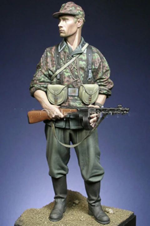 1/16 Scale Resin Figure Soldier (2 type head)120mm-in Model Building ...