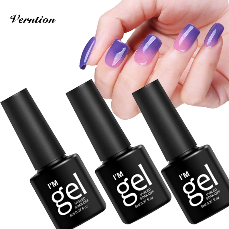 Verntion Sale Semi Permanent Lucky Uv Gel Lacquer Art Temperature ...
