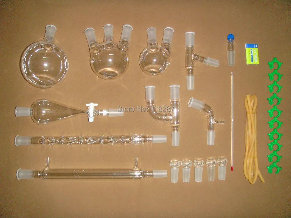NEW Advanced Chemistry Lab Glassware Kit 24/40,lab glassware kit 24/40 ...