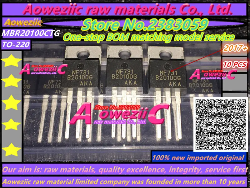 Aoweziic-2017-100-new-original-MBR20100CTG-MBR20100-B20100G-TO-220 ...