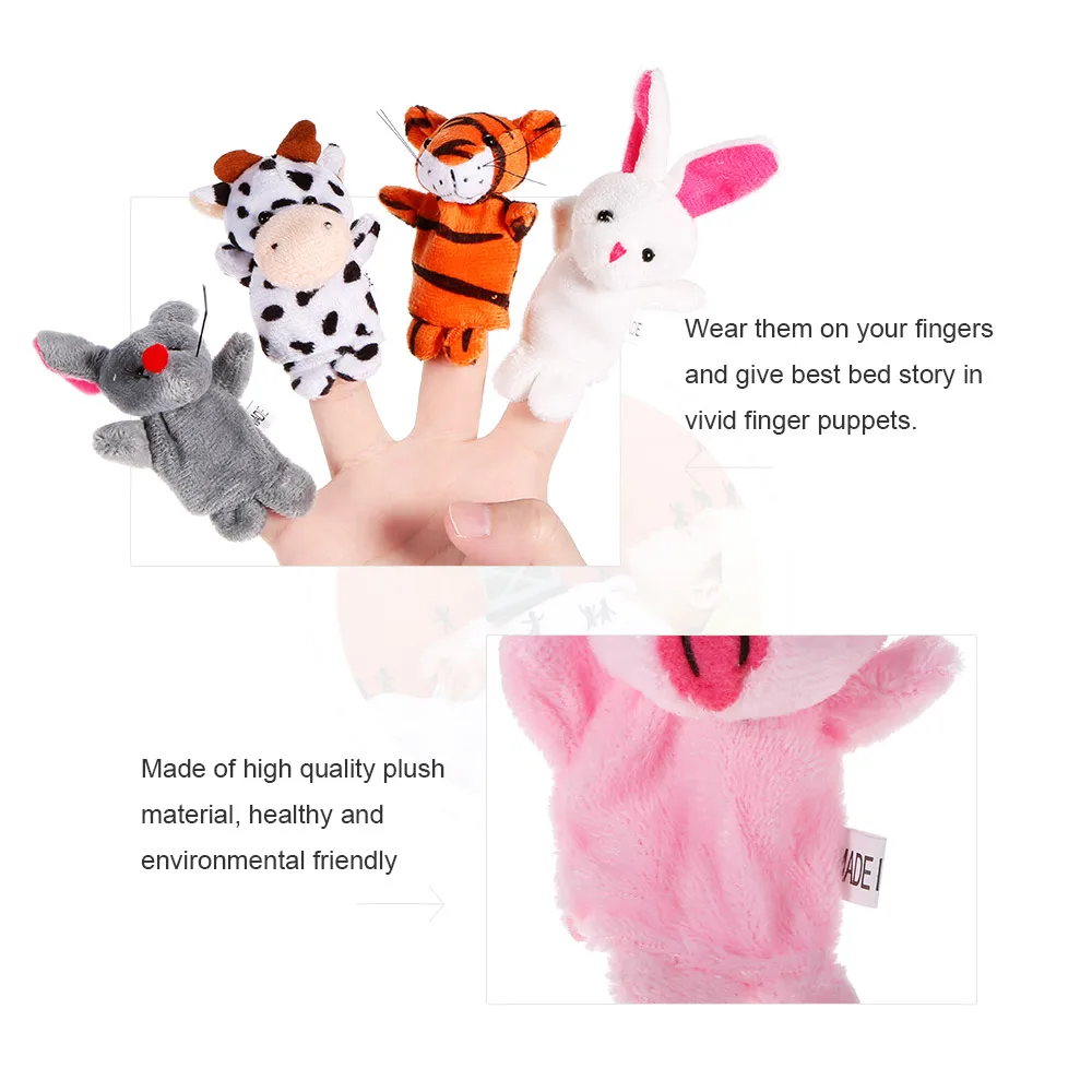 12pcs/set 12 Zodiac Animals Models Animal Puppet Animals Finger Means ...