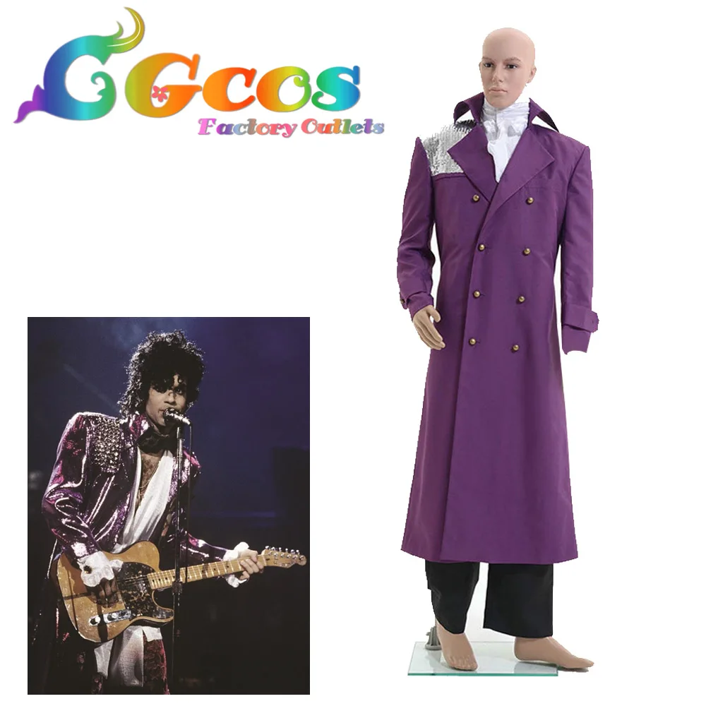 Free Shipping Cosplay Costume Purple Rain Prince Rogers Nelson Game Cos ...