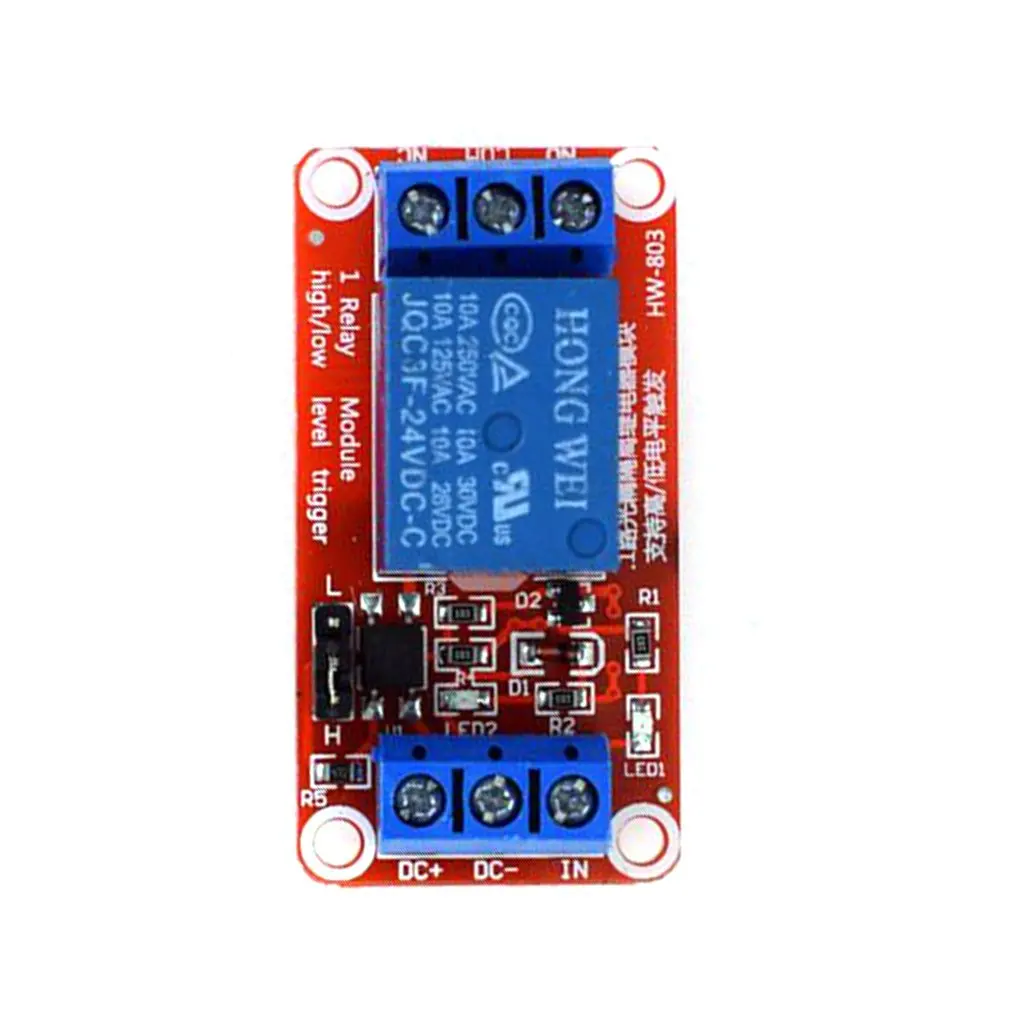 Hw-803 C1 Way Relay Module With Optocoupler Isolation Support High And Low Level Trigger One Way ...