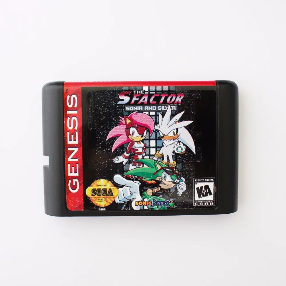The S Factor Sonia And Silver 16 bit SEGA MD Game Card For Sega Mega ...