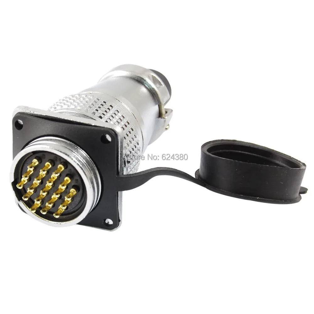 Pls28-19 Waterproof 19 Pin Electric Deck Circular Aviation Connector ...