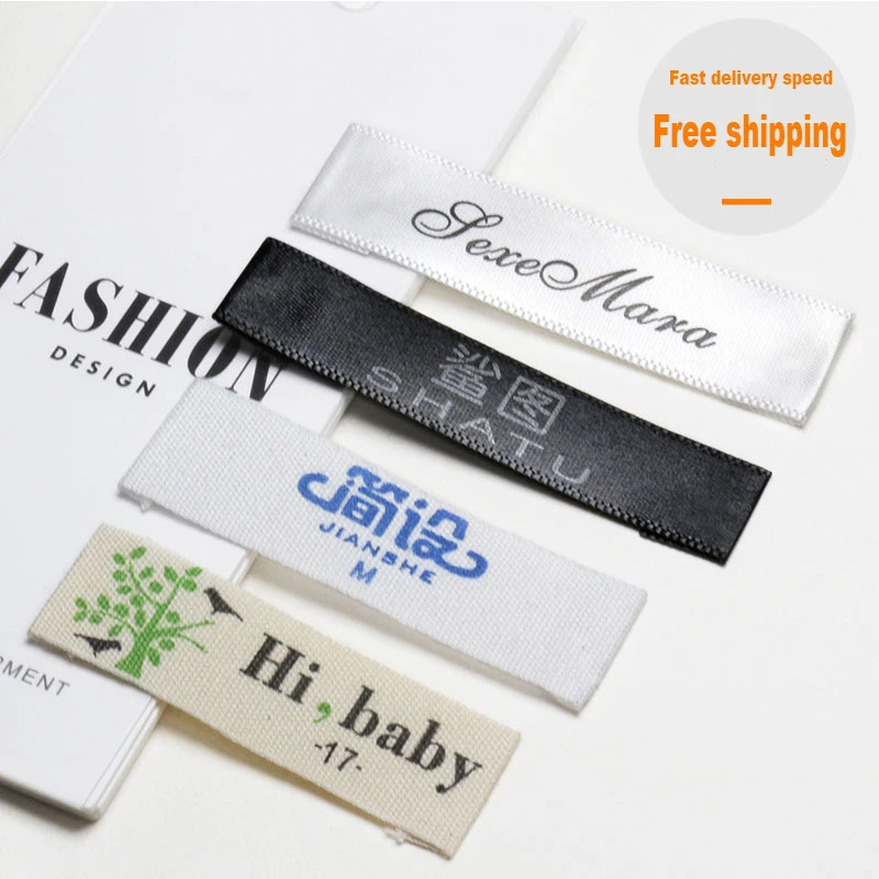 customized clothing Pure cotton care labels/garment printed tags care ...