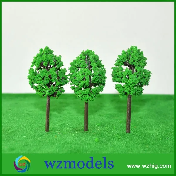 architectural scale model tree with green foliage 50pcs 6cm Scenery ...